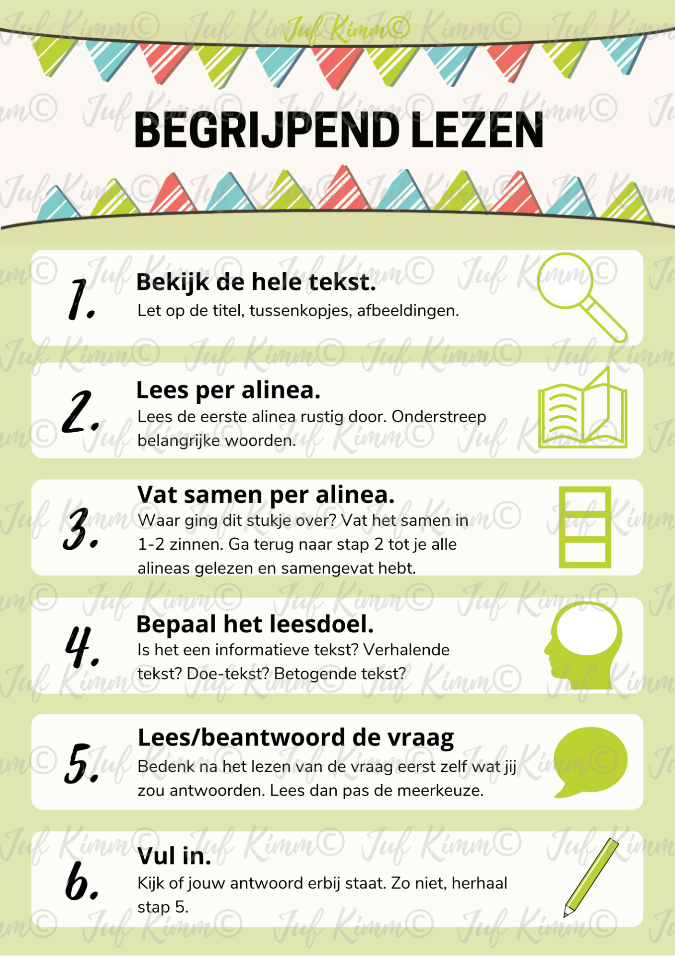 Stappenplannen :: Juf Kimm